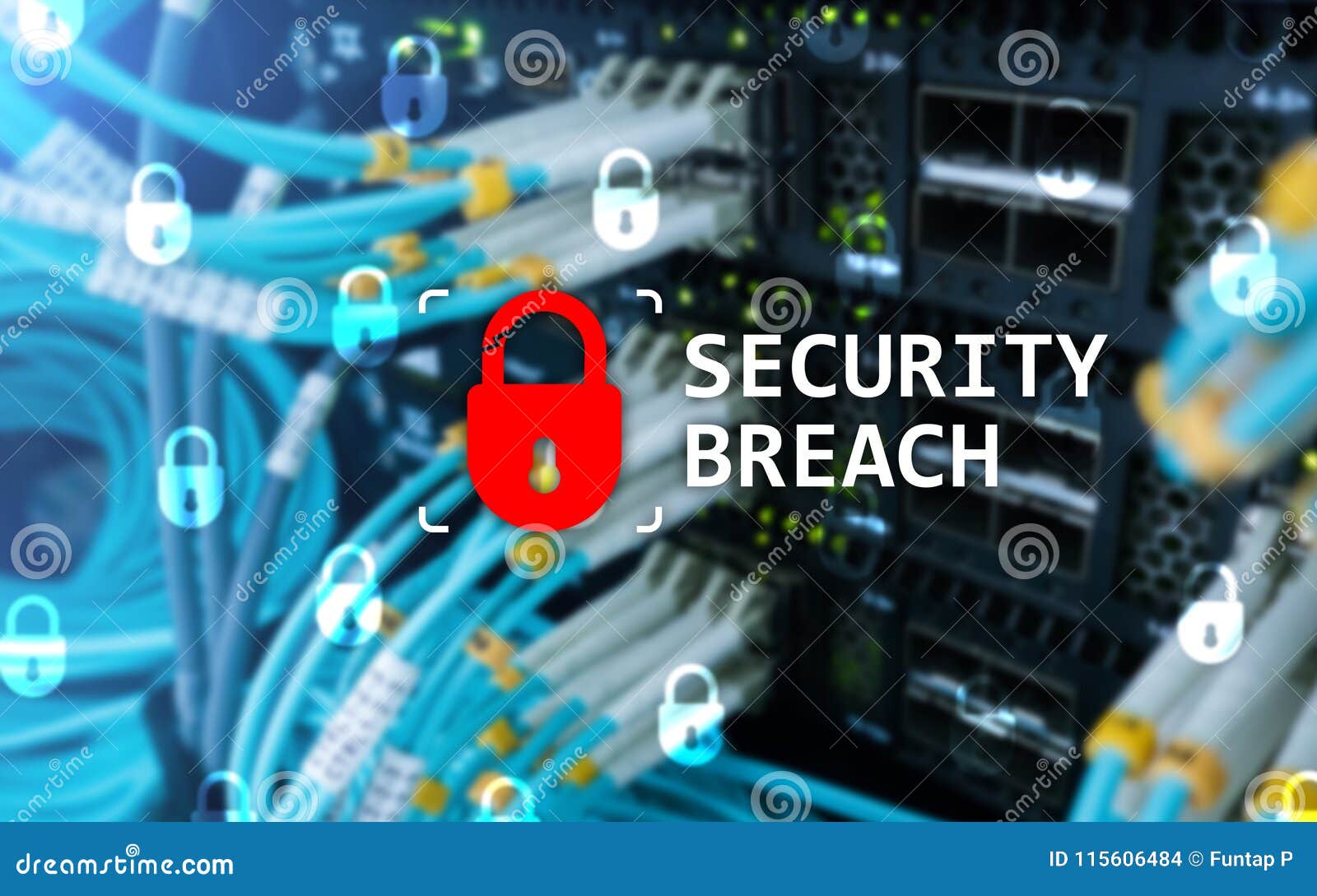 Security Breach Detection, Cyber Protection. Information Privacy Stock ...