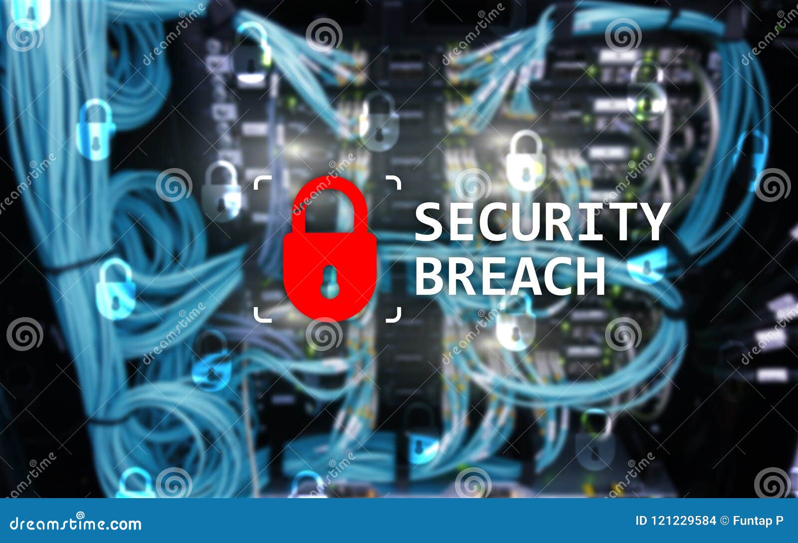 Security Breach Detection, Cyber Protection. Information Privacy Stock ...