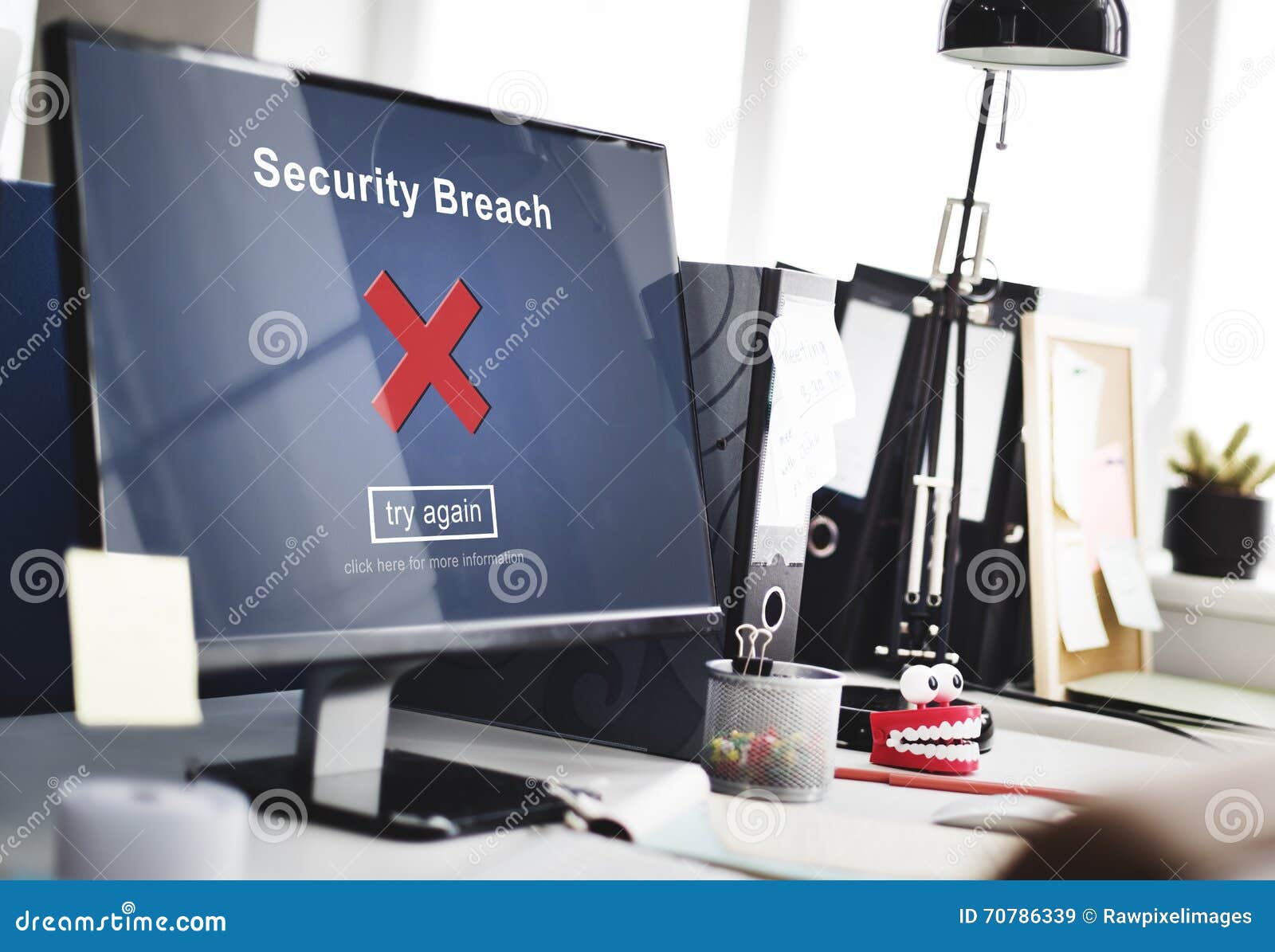 Security Breach Hacker Cyber Crime Privacy Policy Concept Stock Image ...