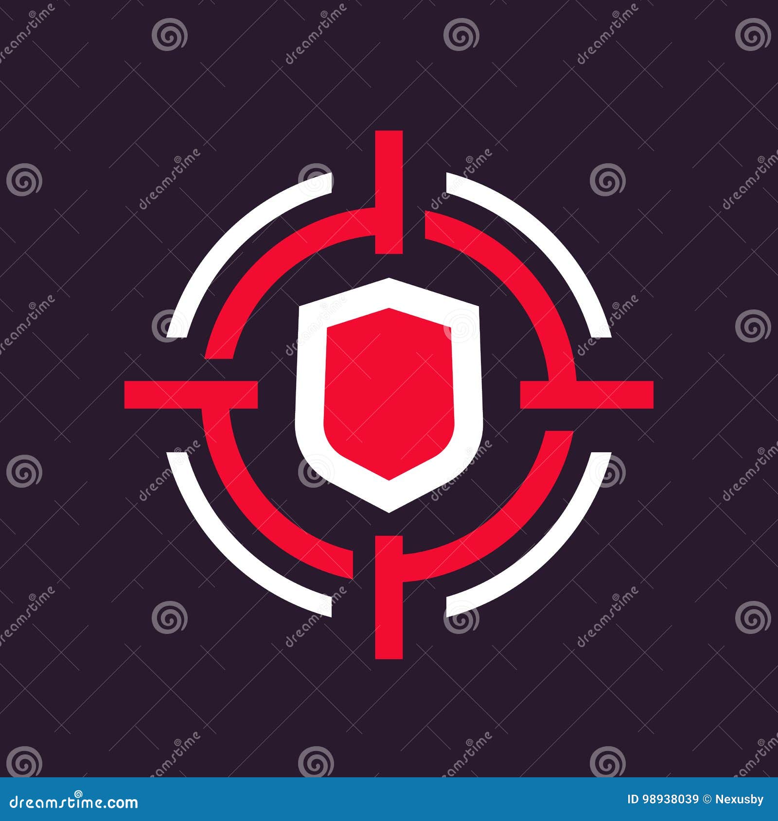 Security breach icon stock vector. Illustration of business - 98938039