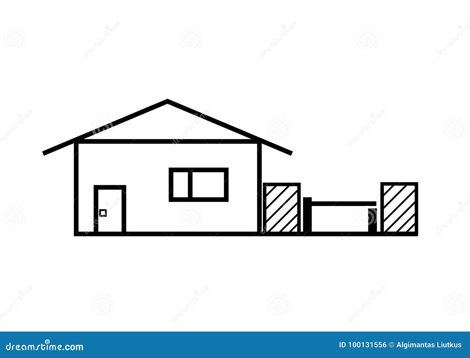 Security building stock illustration. Illustration of blue - 100131556