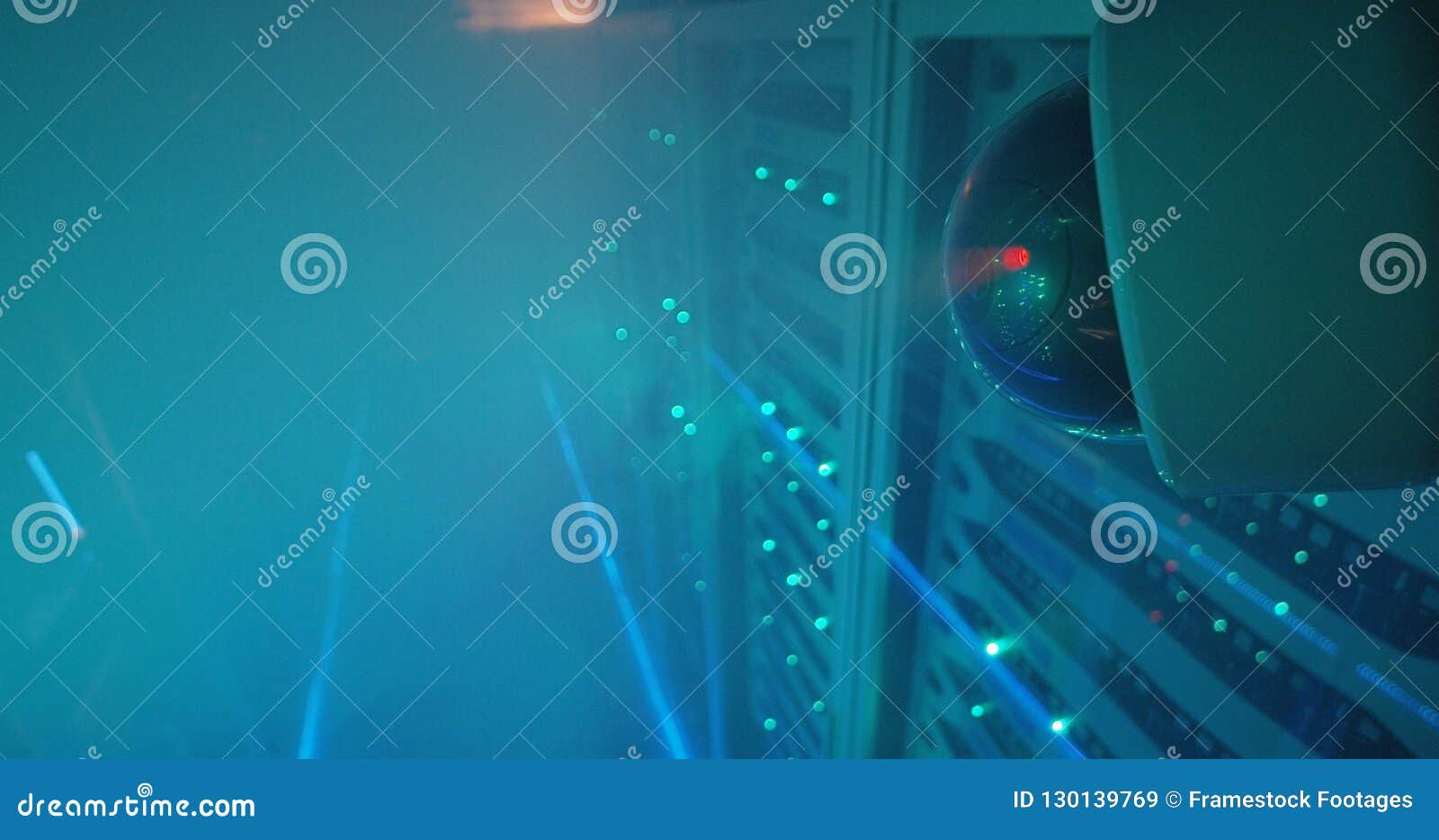 Security Cam Capturing Fire in Server Room Stock Image - Image of ...