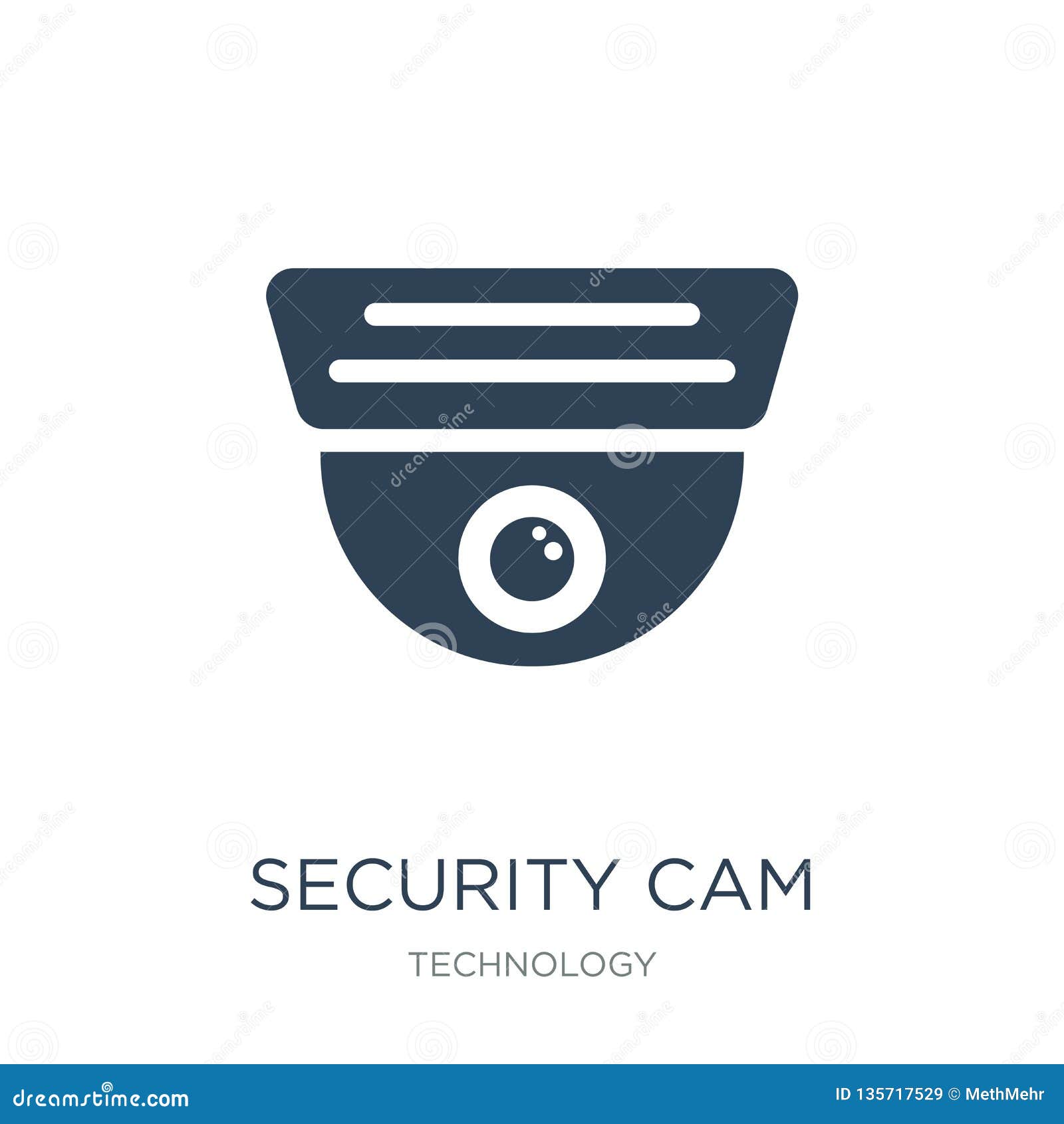 Security Cam Icon in Trendy Design Style. Security Cam Icon Isolated on ...