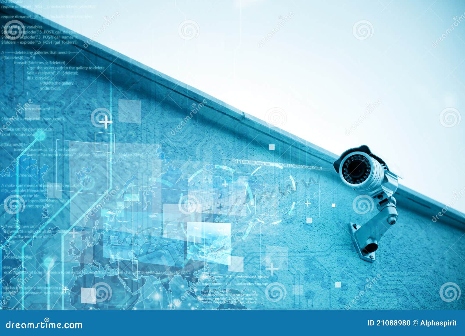 Security camera stock photo. Image of urban, technology - 21088980