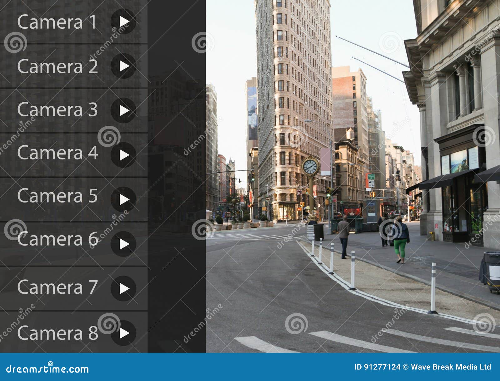 Security Camera App Interface Street Editorial Stock Image - Image of ...