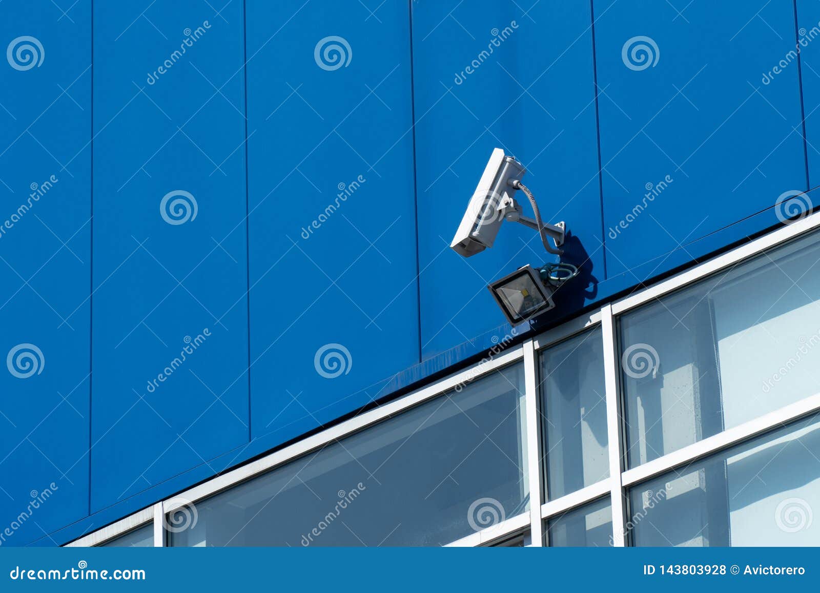 Security Camera on Building Facade Stock Photo - Image of property ...