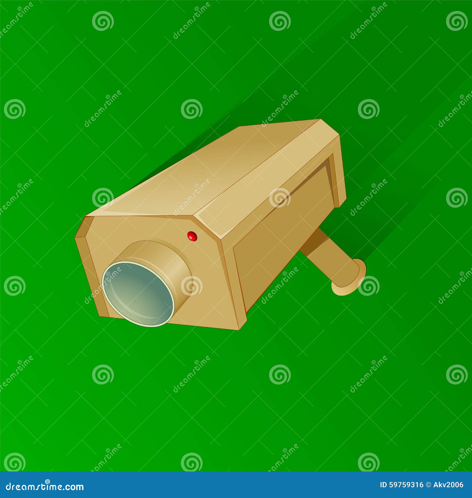 Security camera cartoon stock vector. Illustration of design - 59759316