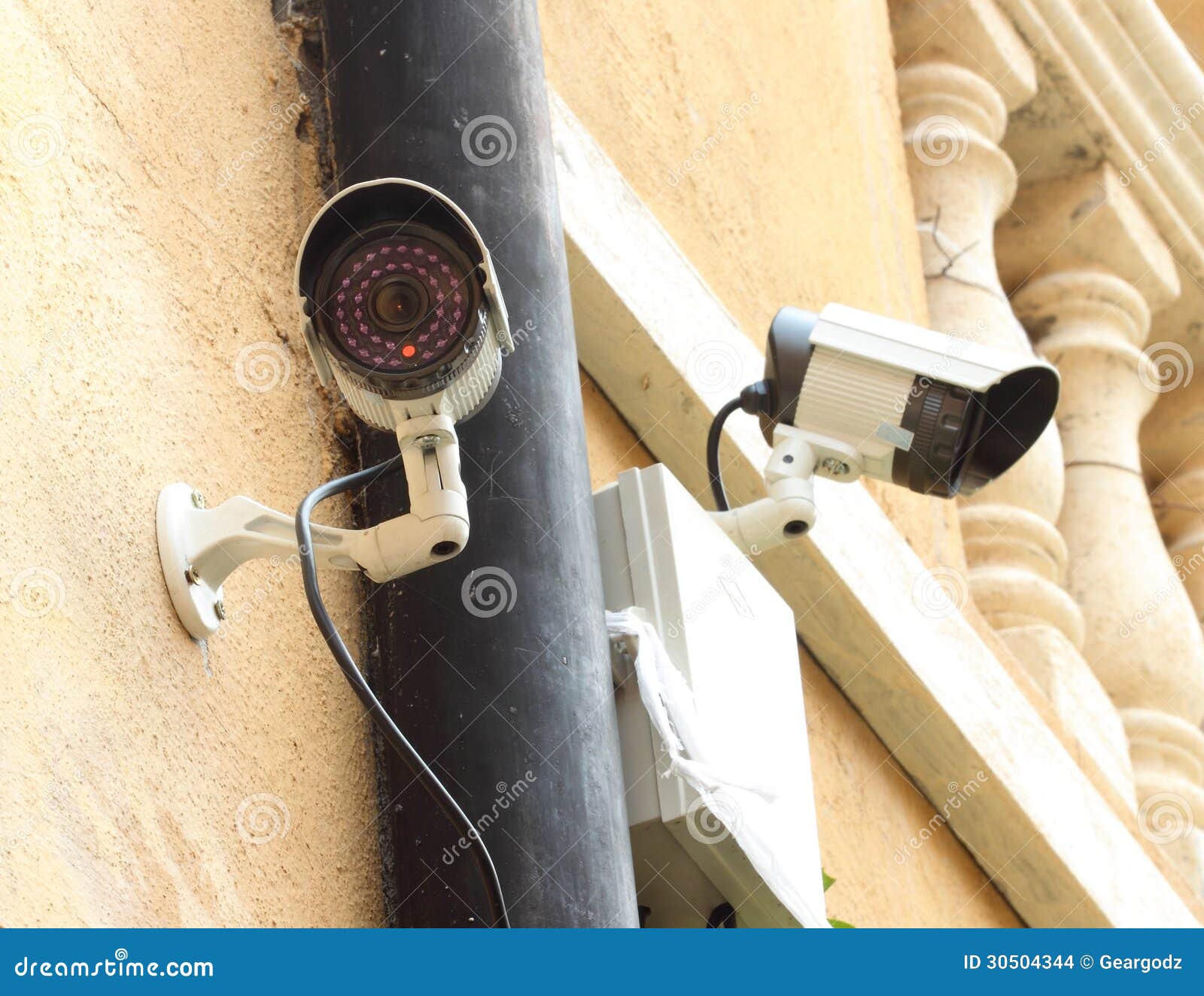 Security Camera CCTV and Box Control Stock Photo - Image of control ...