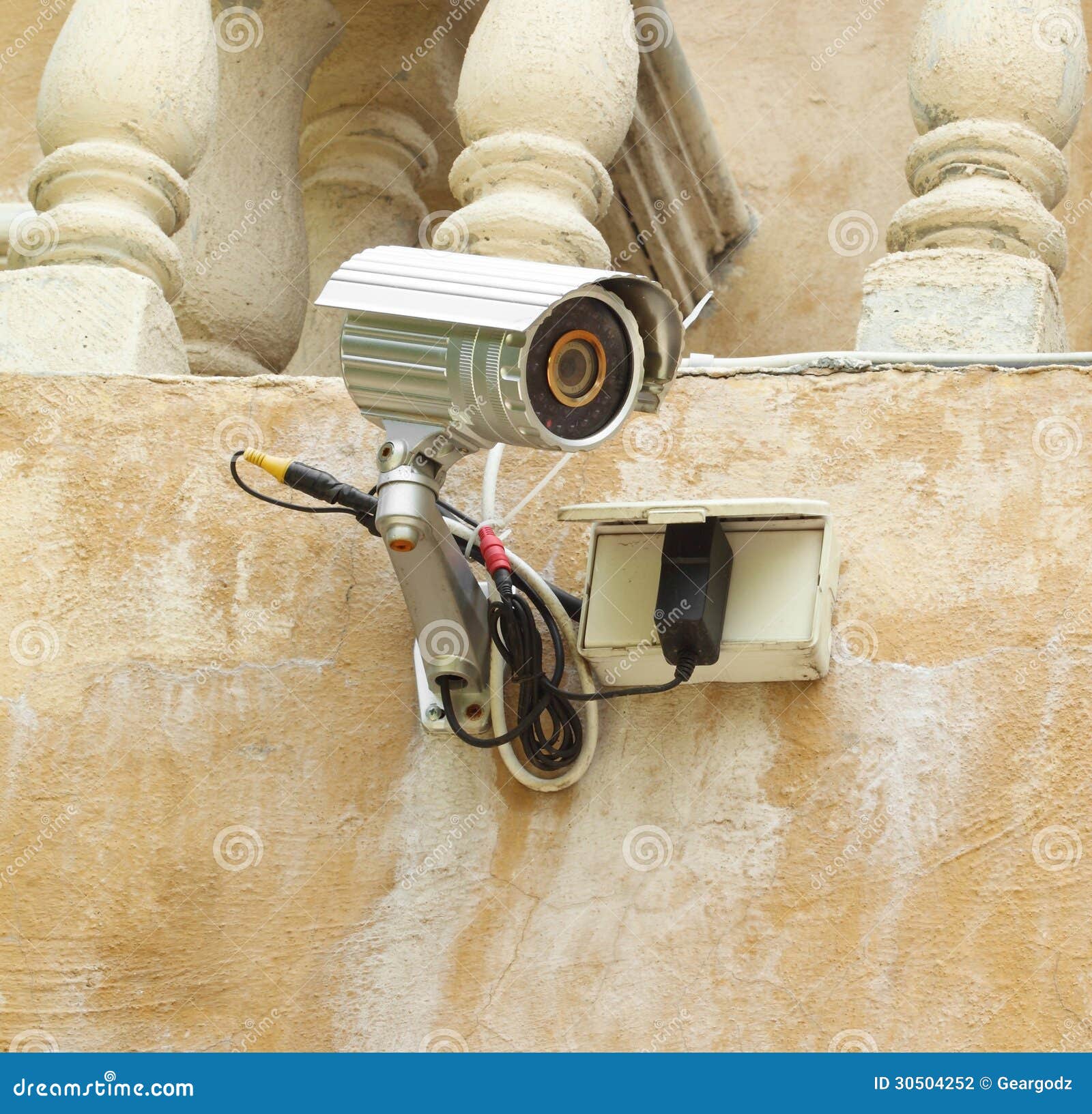 Security Camera CCTV and Box Control Stock Photo - Image of closeup ...