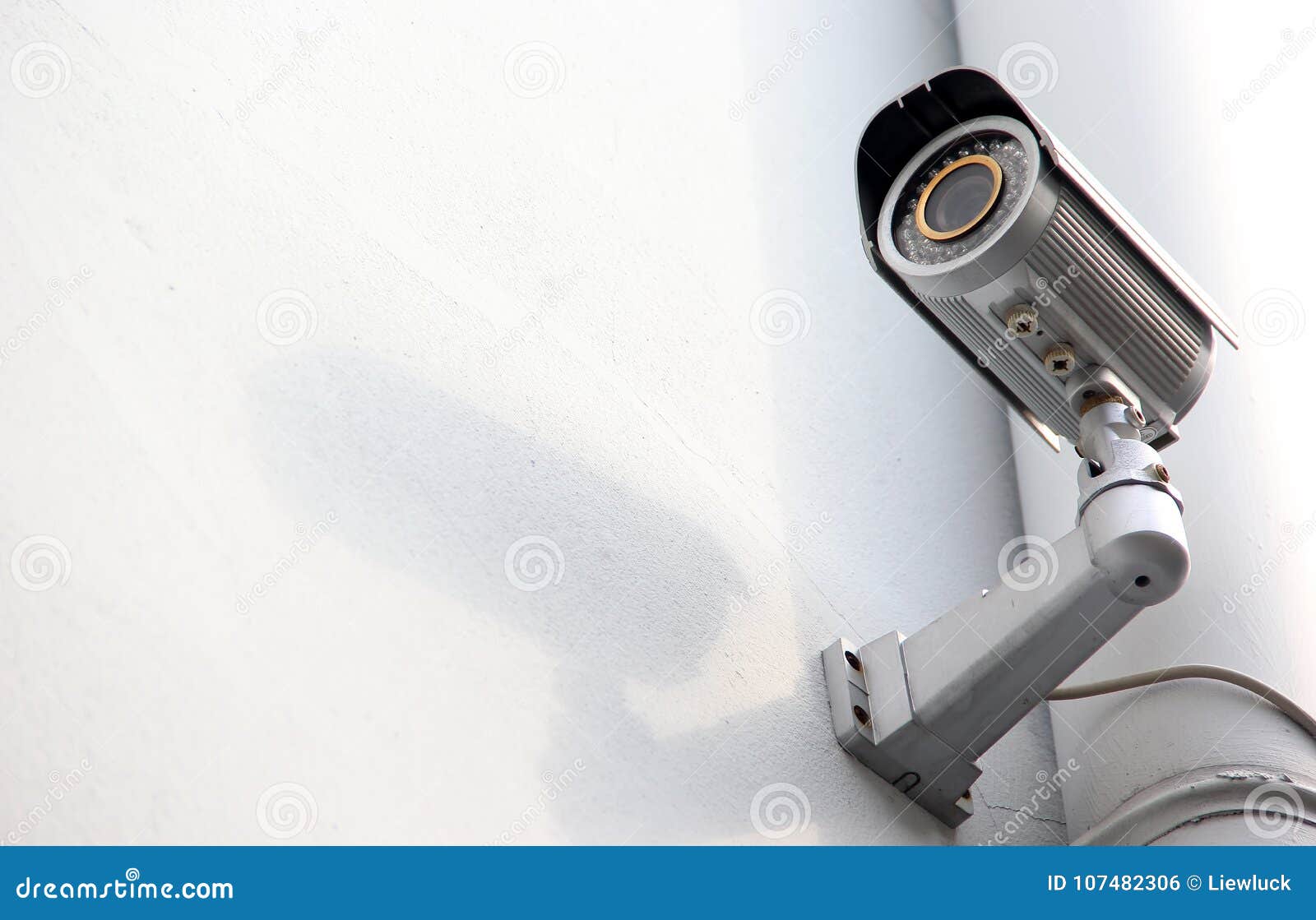 Security Camera on the Wall Stock Photo - Image of cctv, video: 107482306