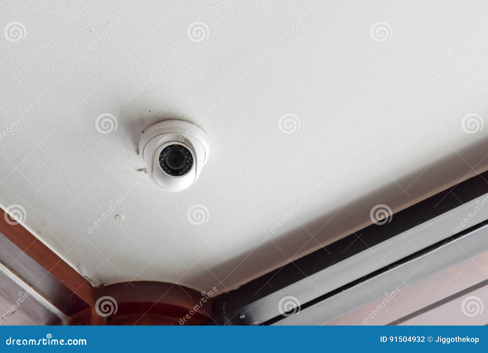Security Camera on the Ceiling Stock Photo - Image of observe, cctv ...