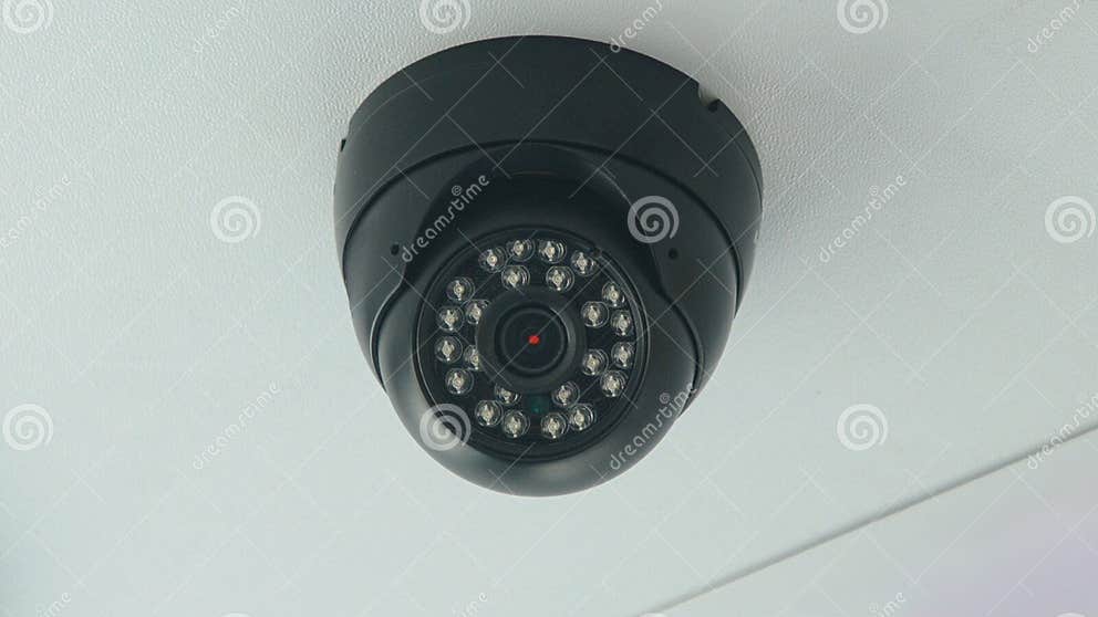 Security Camera on the Ceiling Stock Image - Image of home, protect ...
