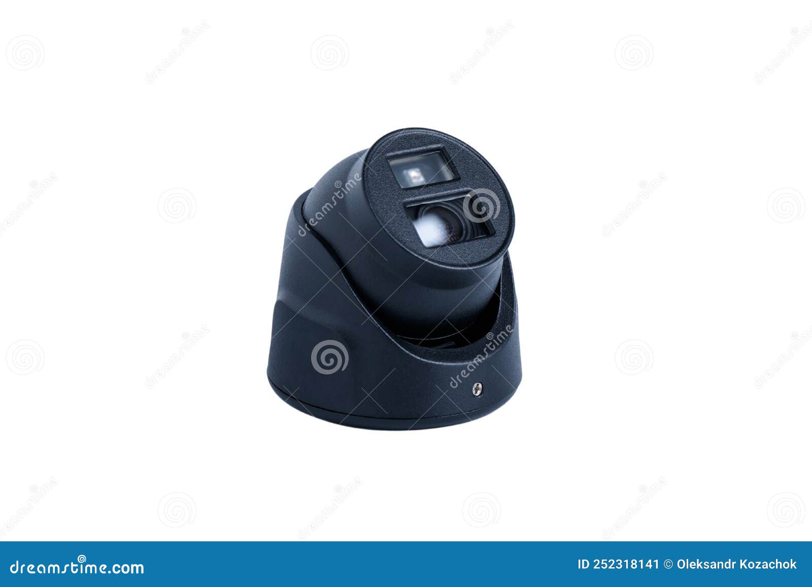 Security Camera Ceiling Type Isolated on White Background. Stock Image ...