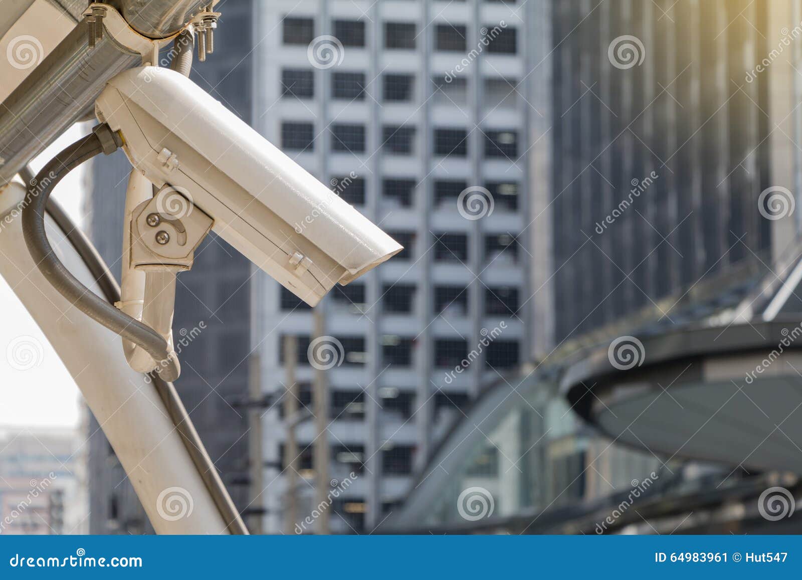 Security Camera Detects the Movement Stock Image - Image of observe ...