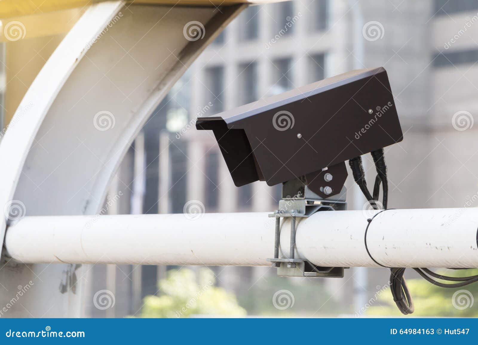 Security Camera Detects the Movement Stock Image - Image of property ...