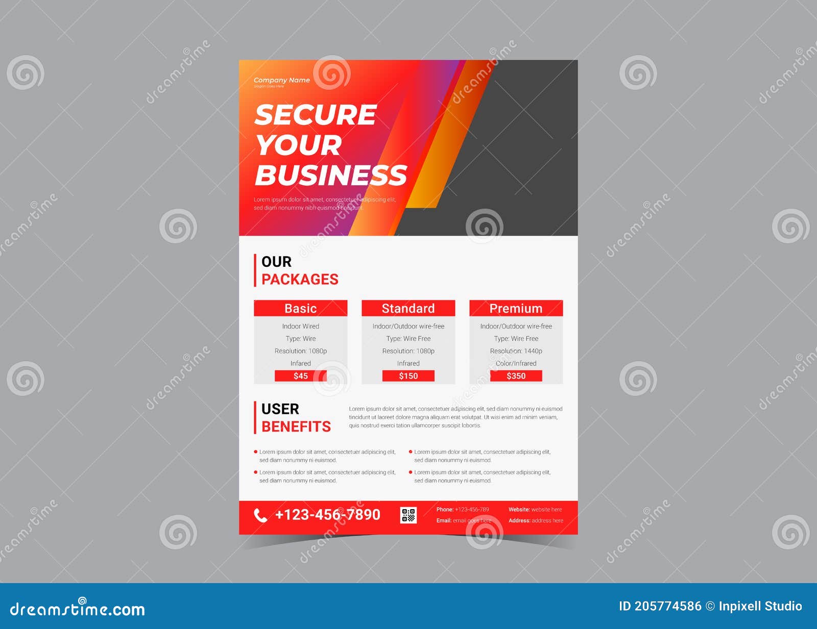 Security Camera Flyer. Cctv Promotion Flyer. Surveillance Camera ...