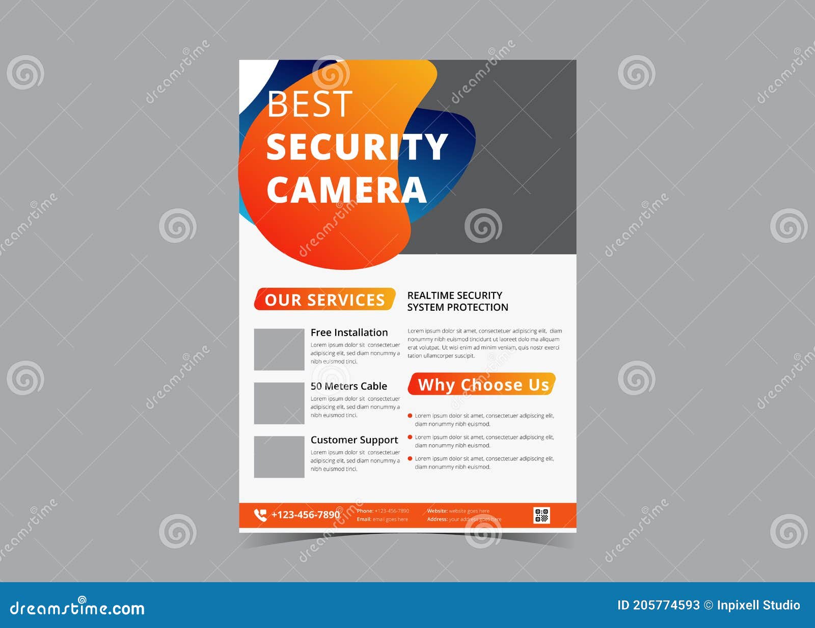 Security Camera Flyer. Cctv Promotion Flyer. Surveillance Camera ...