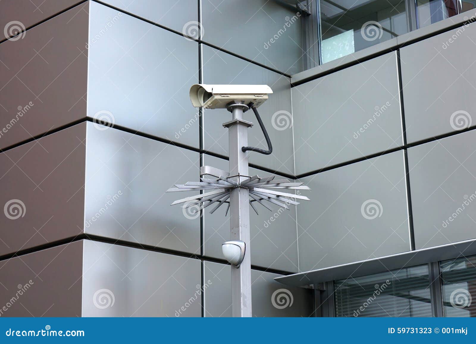 Security Camera in Front of Modern Building Stock Image - Image of ...