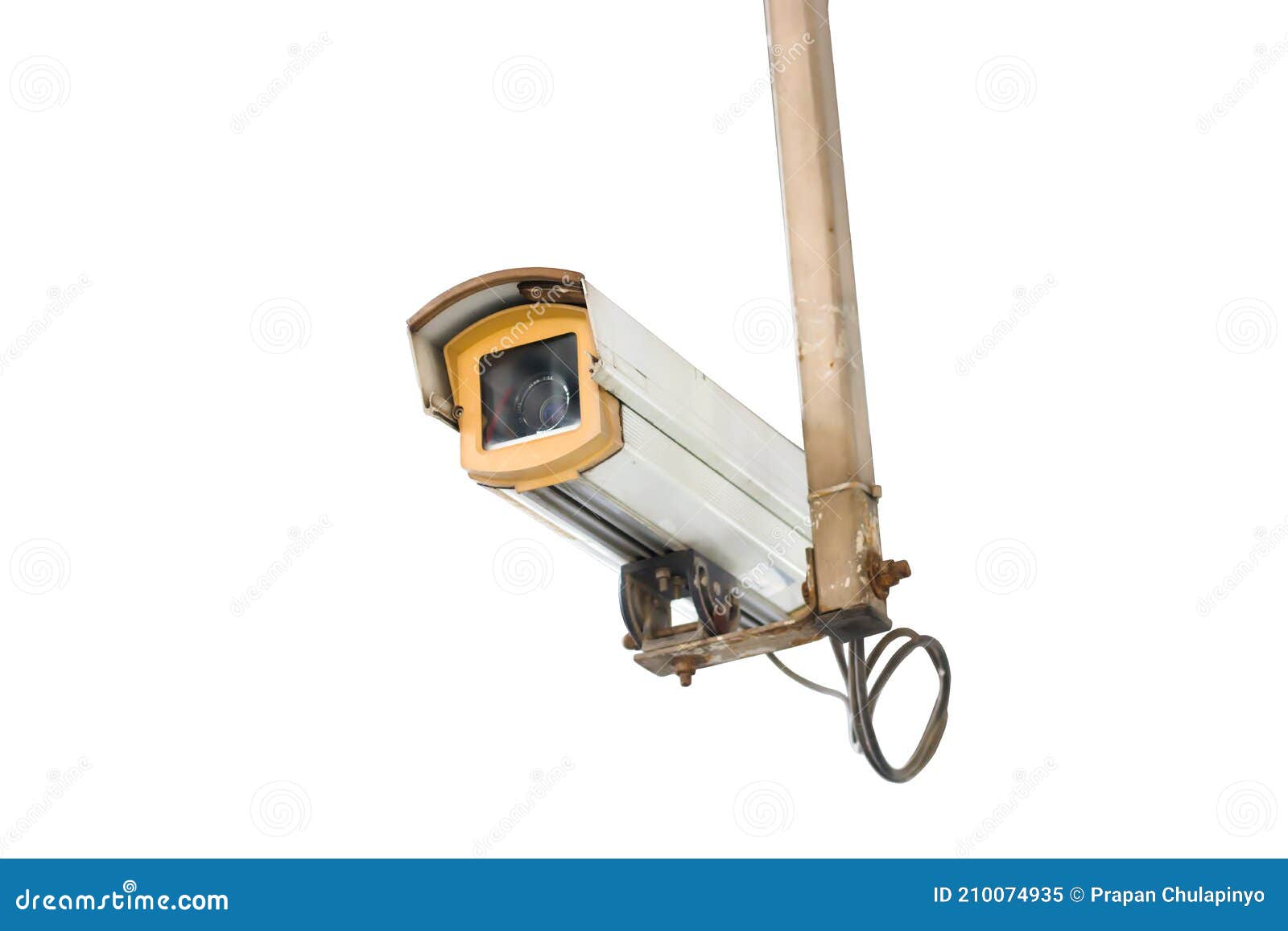 Security Camera. Front Side Stock Image - Image of overhead, observe ...