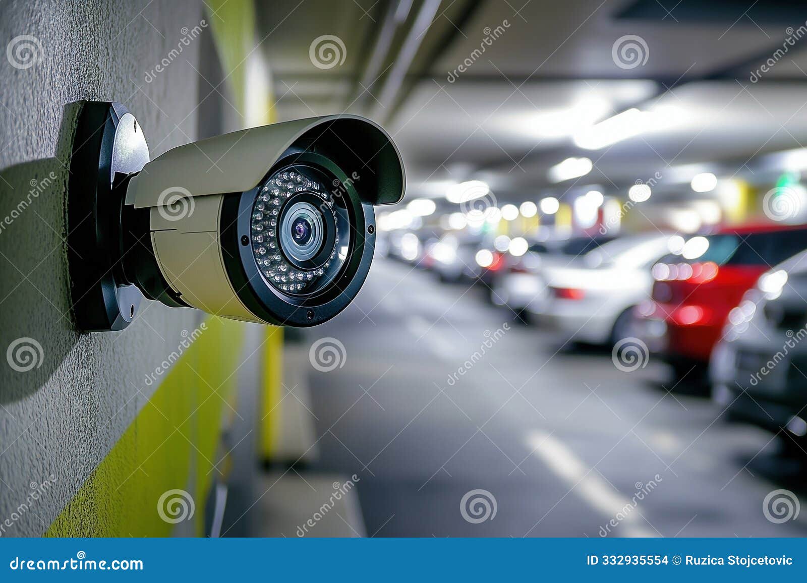 Security Camera in the Garage Ai Photo Stock Illustration ...