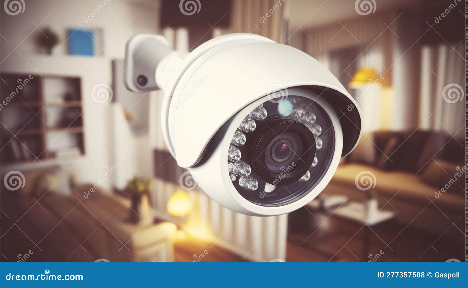 Security Camera in Home. Home Security System Concept Stock ...
