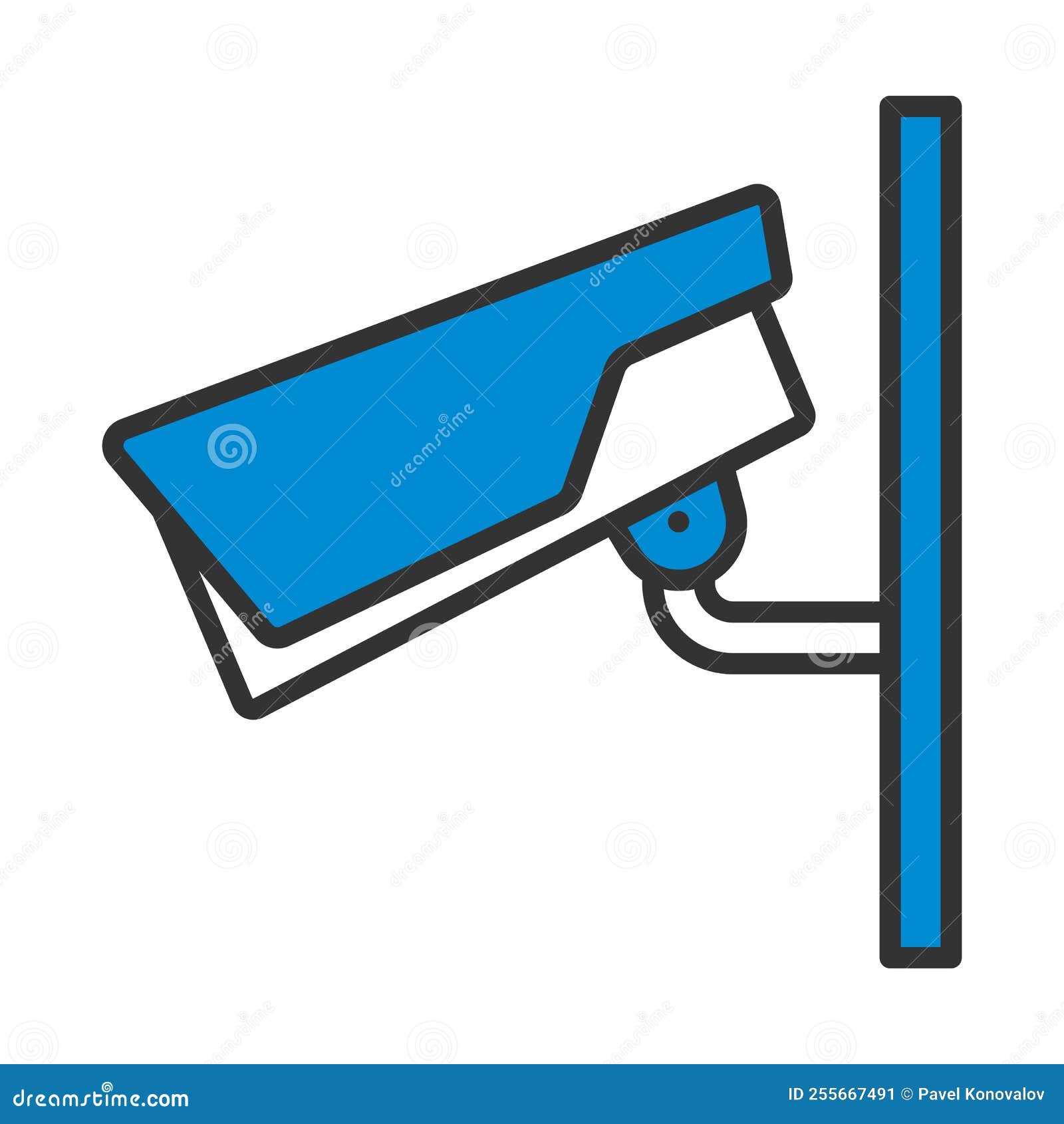 Security Camera Icon stock vector. Illustration of circuit - 255667491