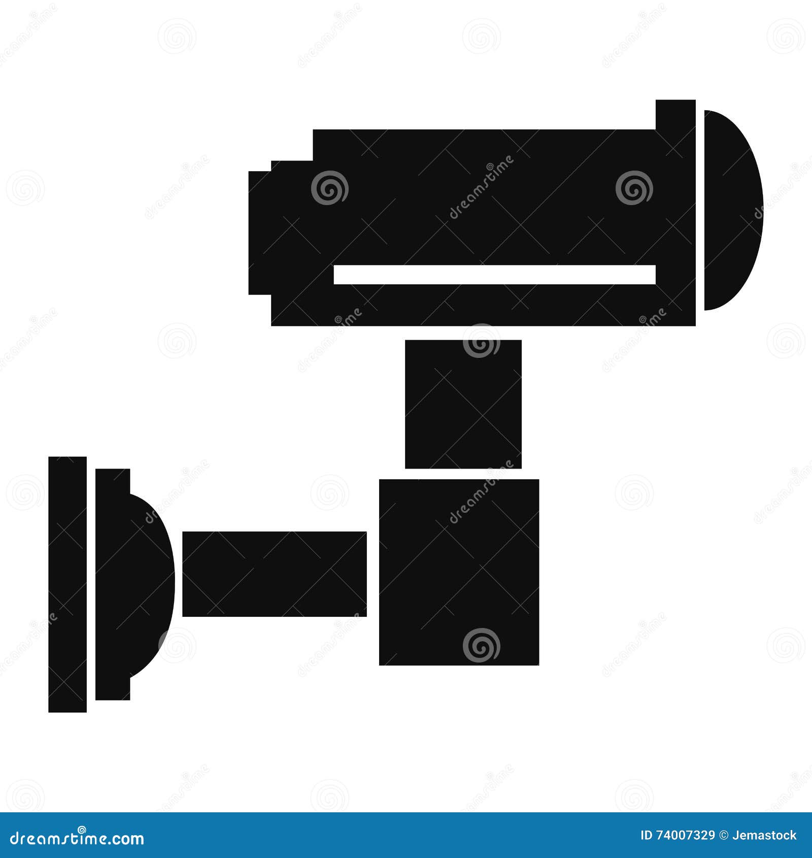 Security camera icon. stock illustration. Illustration of looking ...