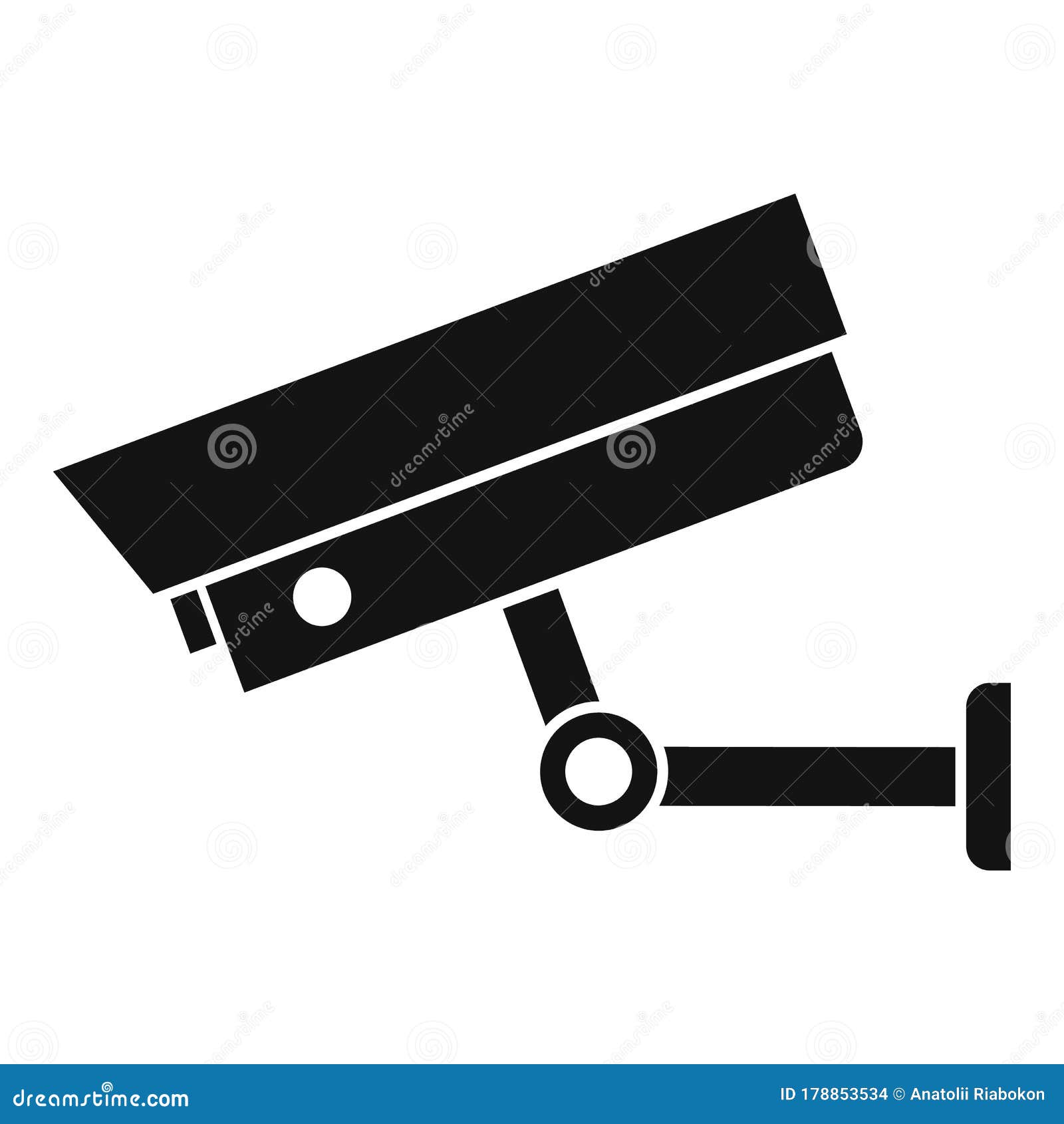 Security Camera Icon, Simple Style Stock Vector - Illustration of ...