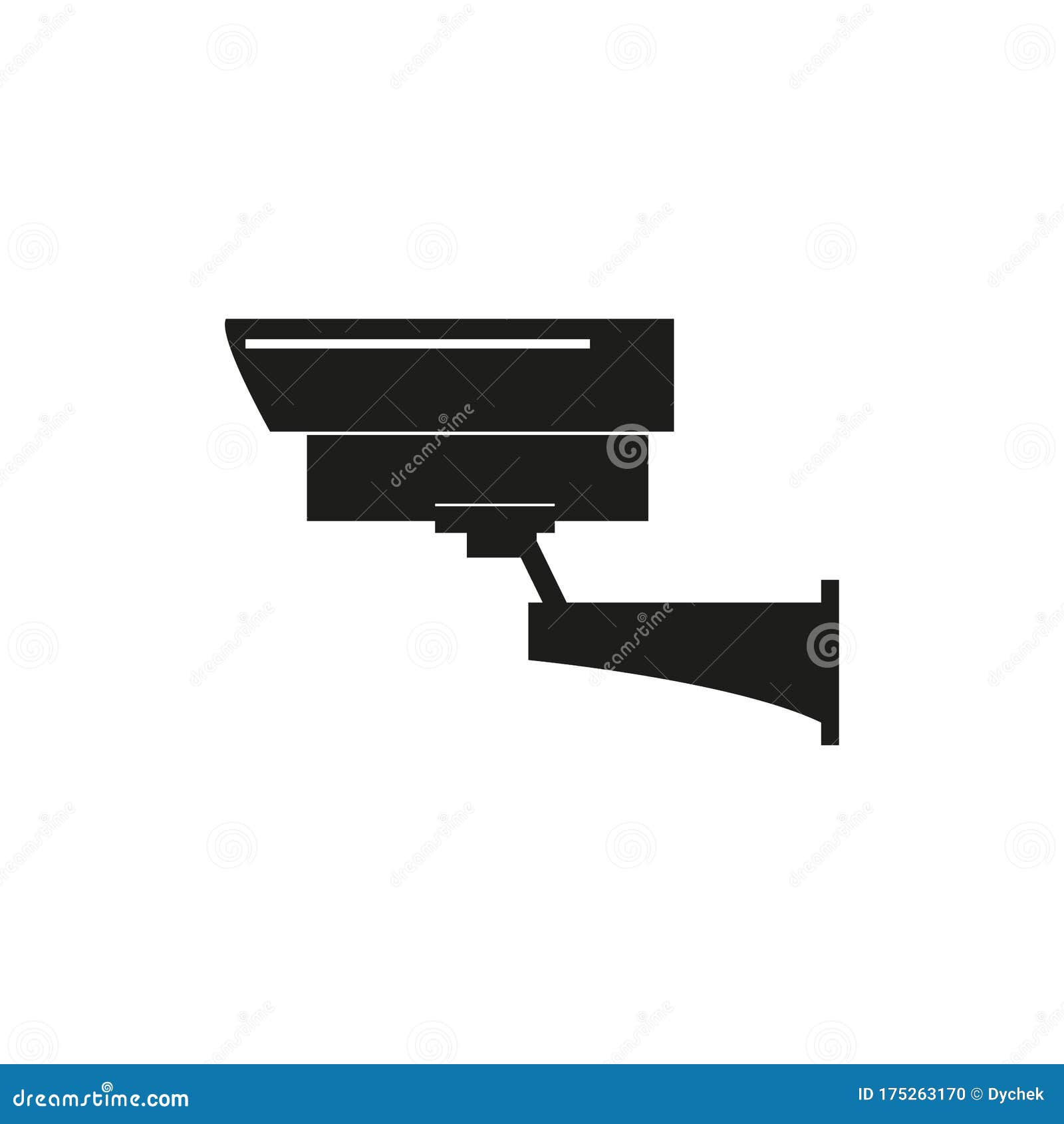 Security Camera Icon. Simple Vector Illustration Stock Vector ...