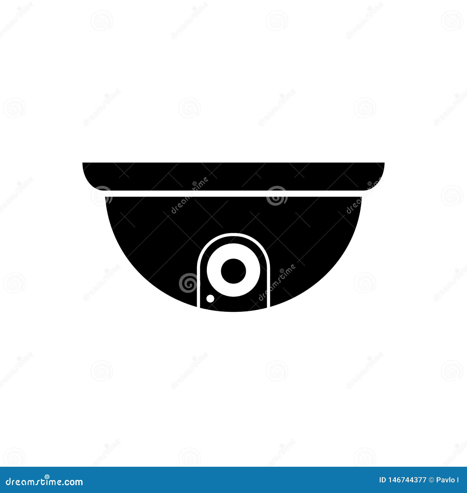 Security Camera Icon. Surveillance Camera. Security Equipment and ...