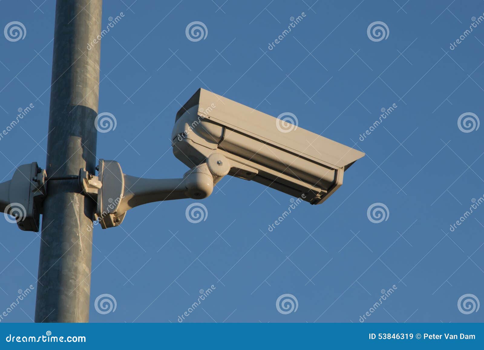 Security camera stock image. Image of circuit, blue, system - 53846319
