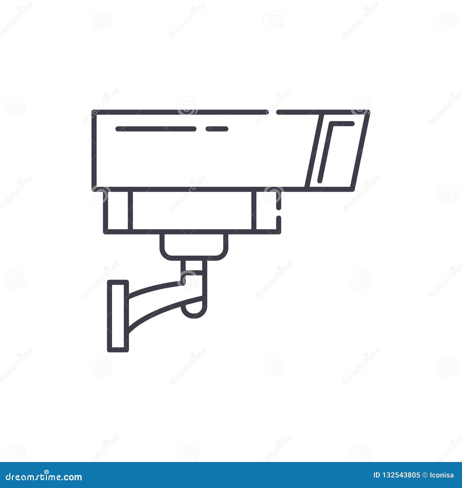 Security Camera Line Icon Concept. Security Camera Vector Linear ...