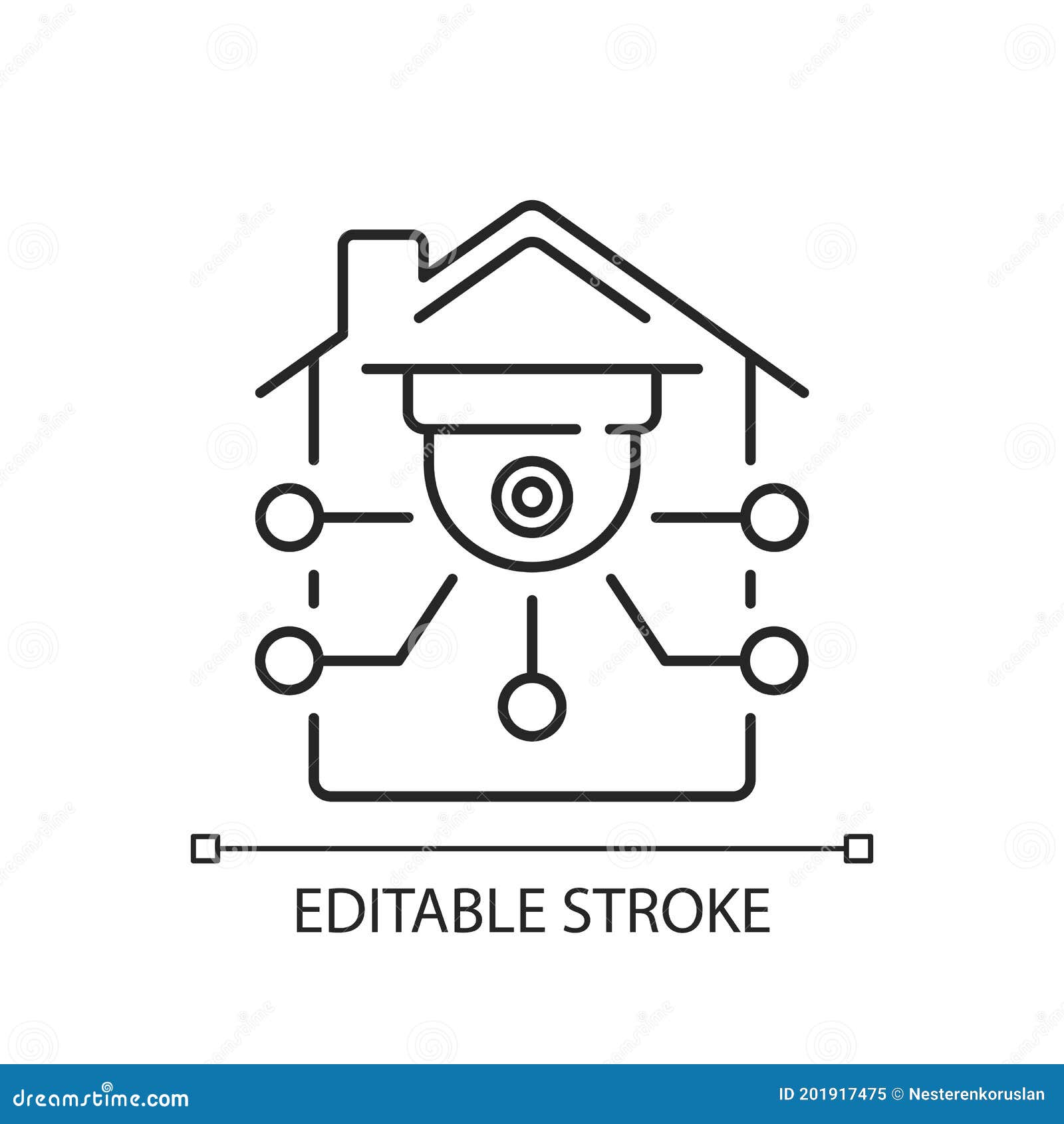 Smart Surveillance CCTV Camera Spies On Man Stock Image | CartoonDealer ...