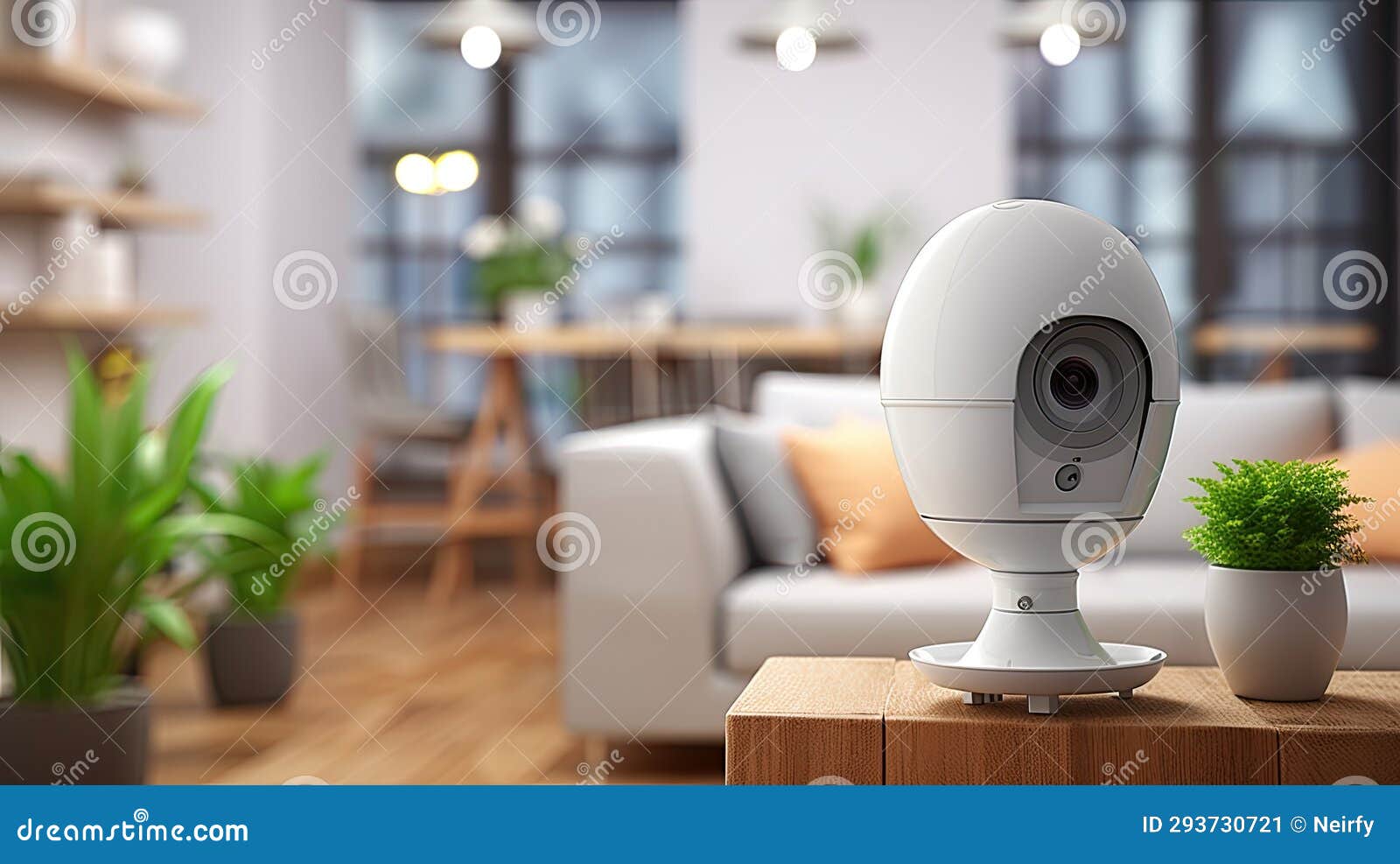 Security Camera in Living Room Stock Image - Image of backgrounds ...