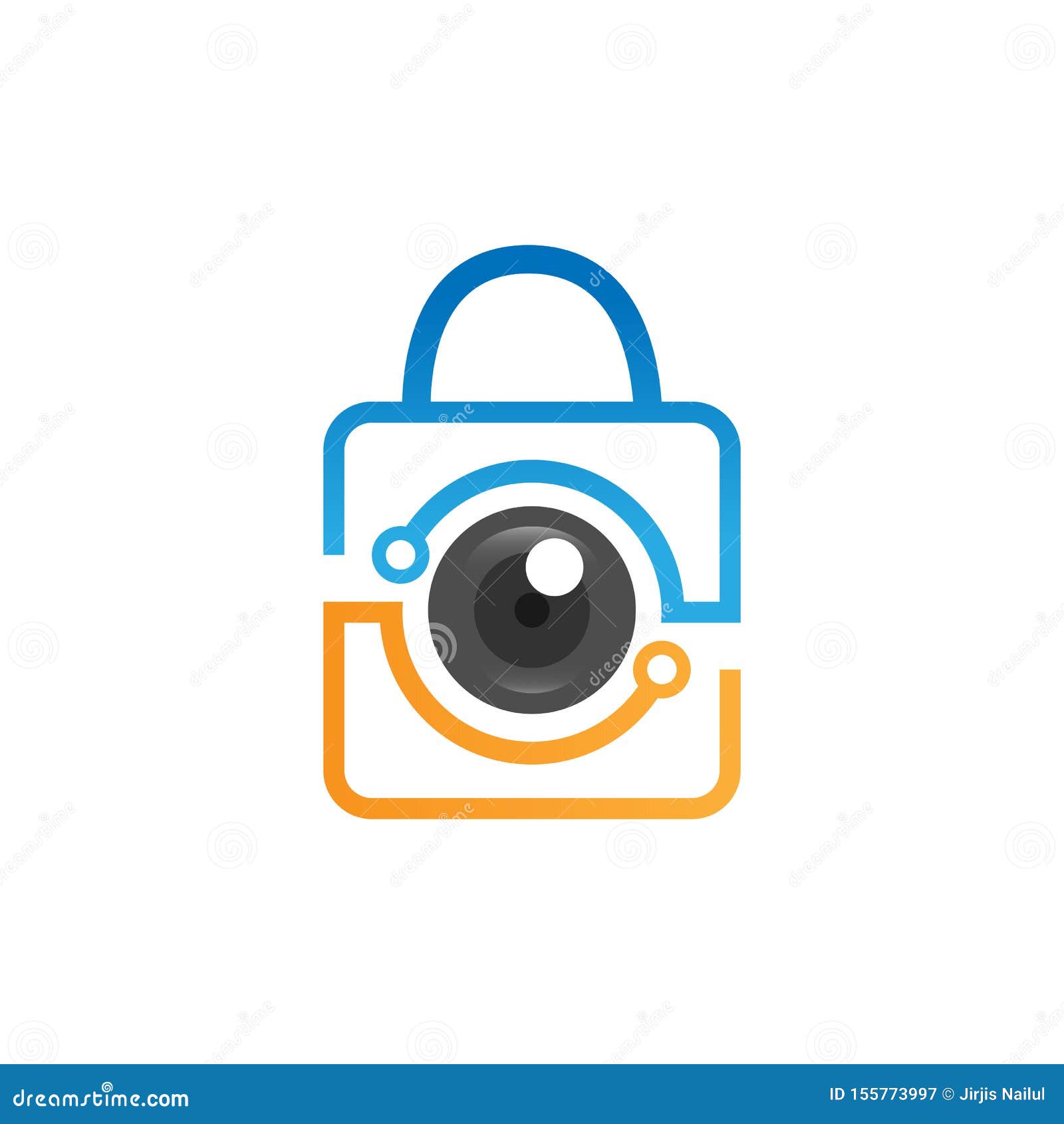 Security Camera Logo Technology Design Vector Illustration Stock Vector ...