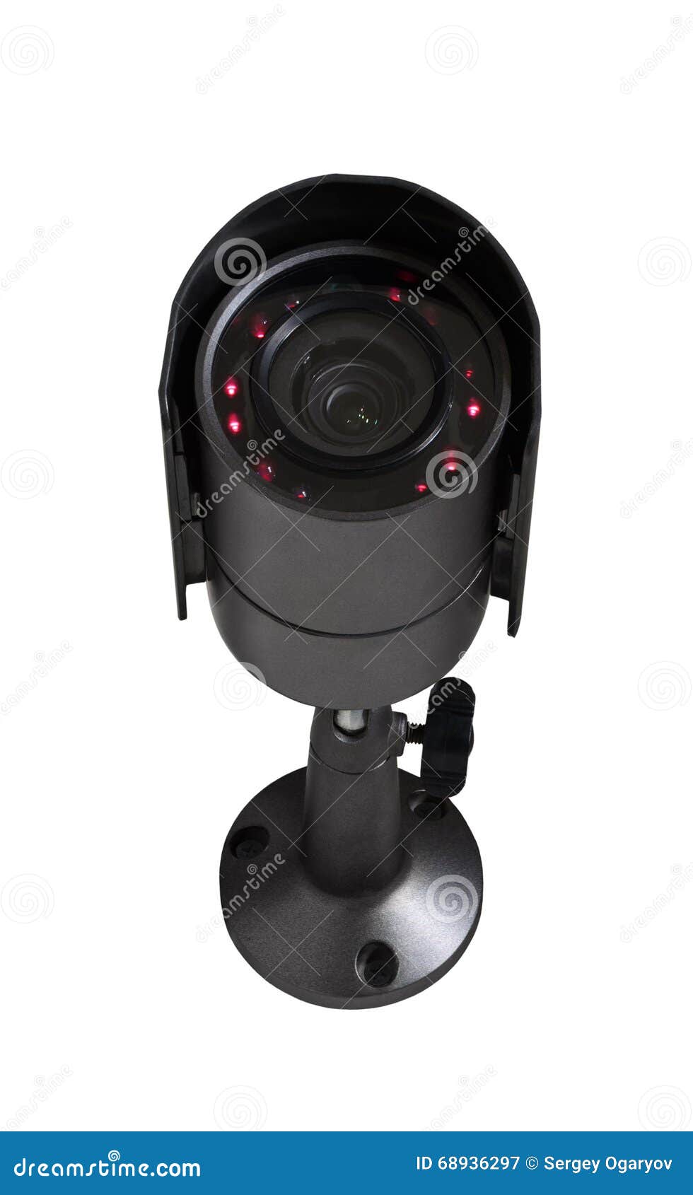 Security Camera with Luminous Backlight Stock Image - Image of secure ...