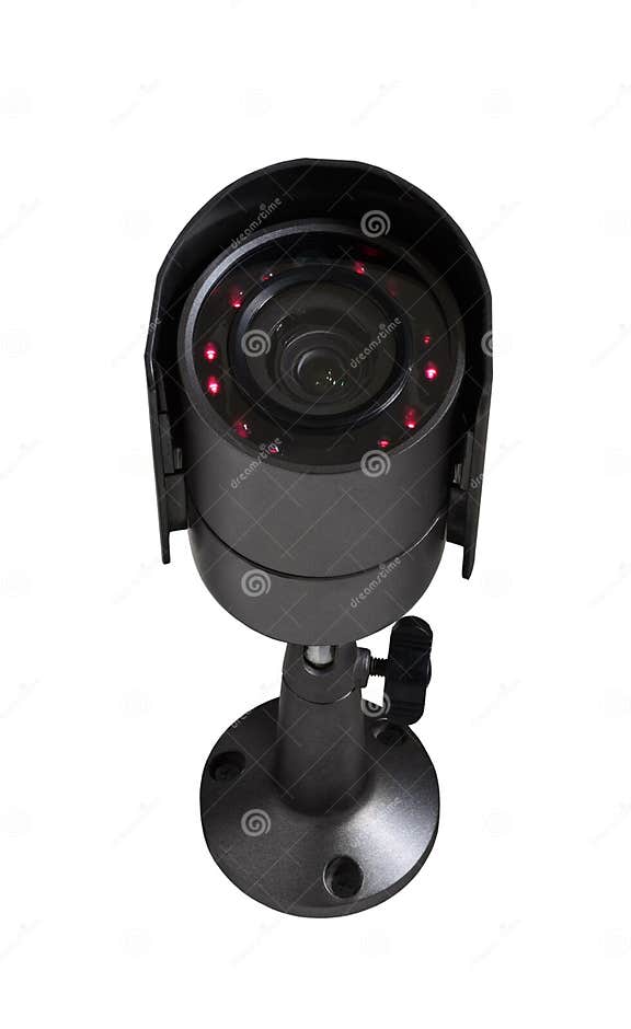 Security Camera with Luminous Backlight Stock Image - Image of secure ...