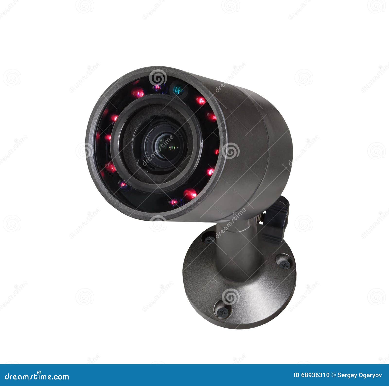 Security Camera with Luminous Backlight Stock Photo - Image of ...
