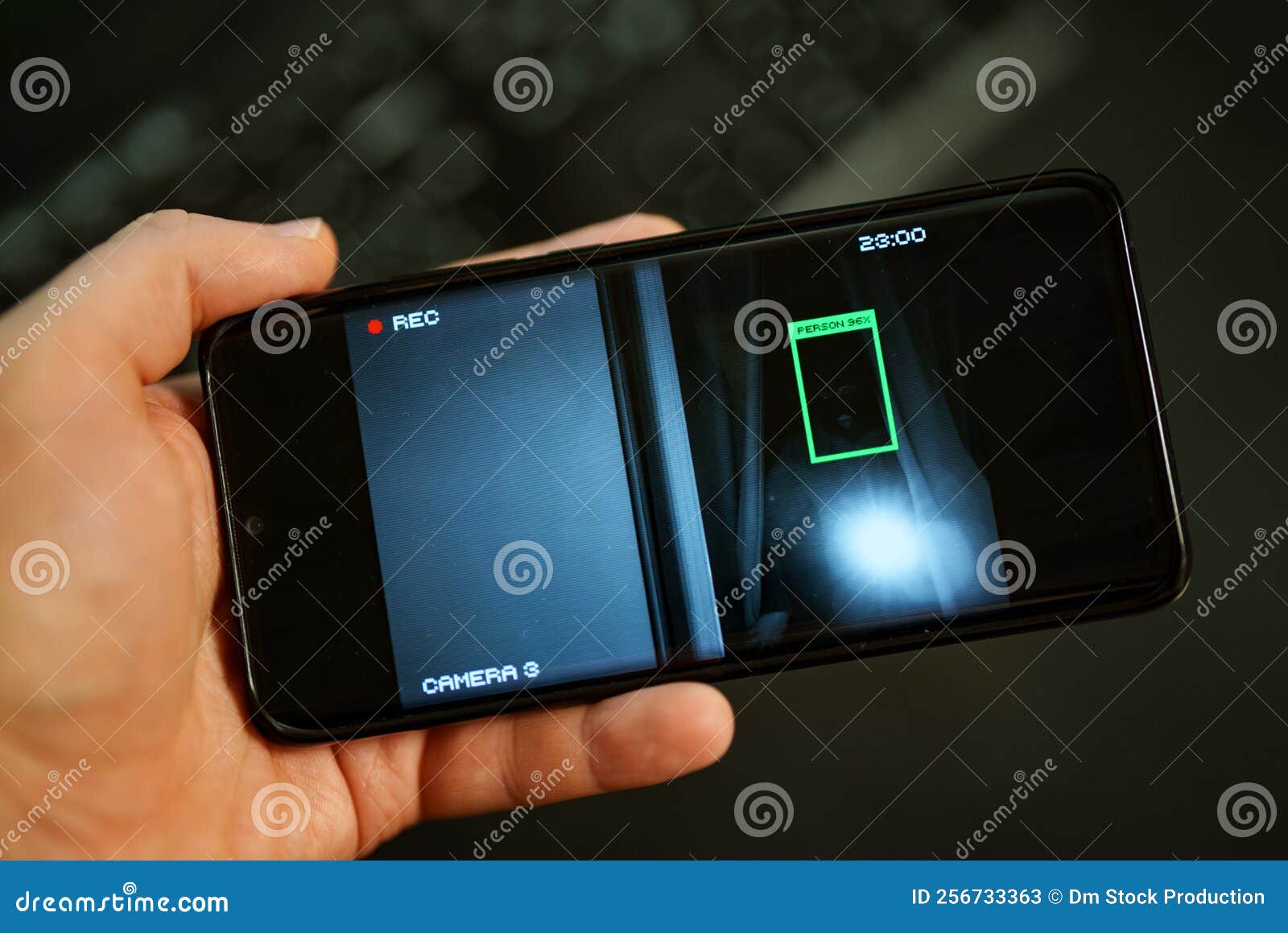 Security Camera with Face Recognition Stock Image - Image of property ...