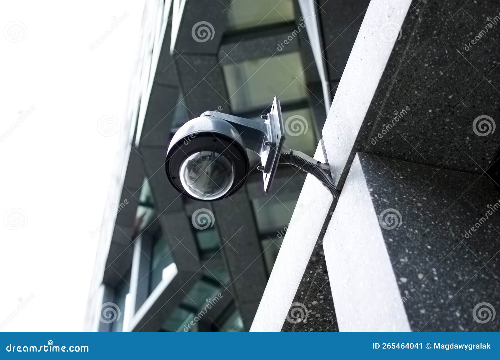 Security Camera on the Modern Building Stock Image - Image of privacy ...