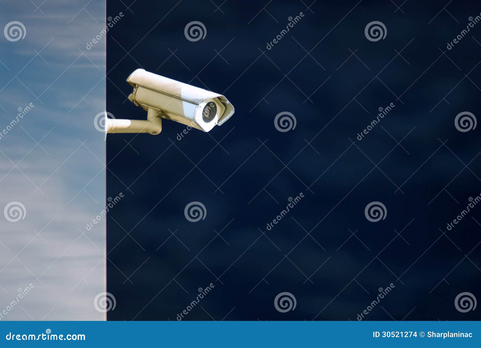 Security camera night shot stock photo. Image of record - 30521274