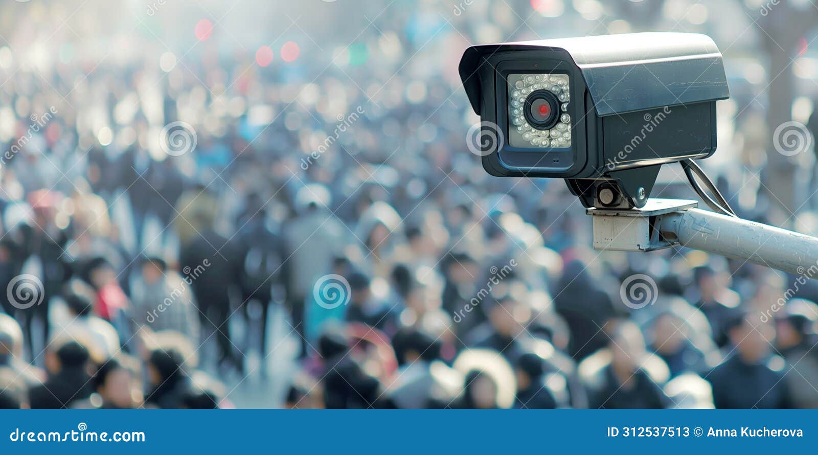 A Busy Street Of A Night City, A Modern Metropolis, Lights And ...