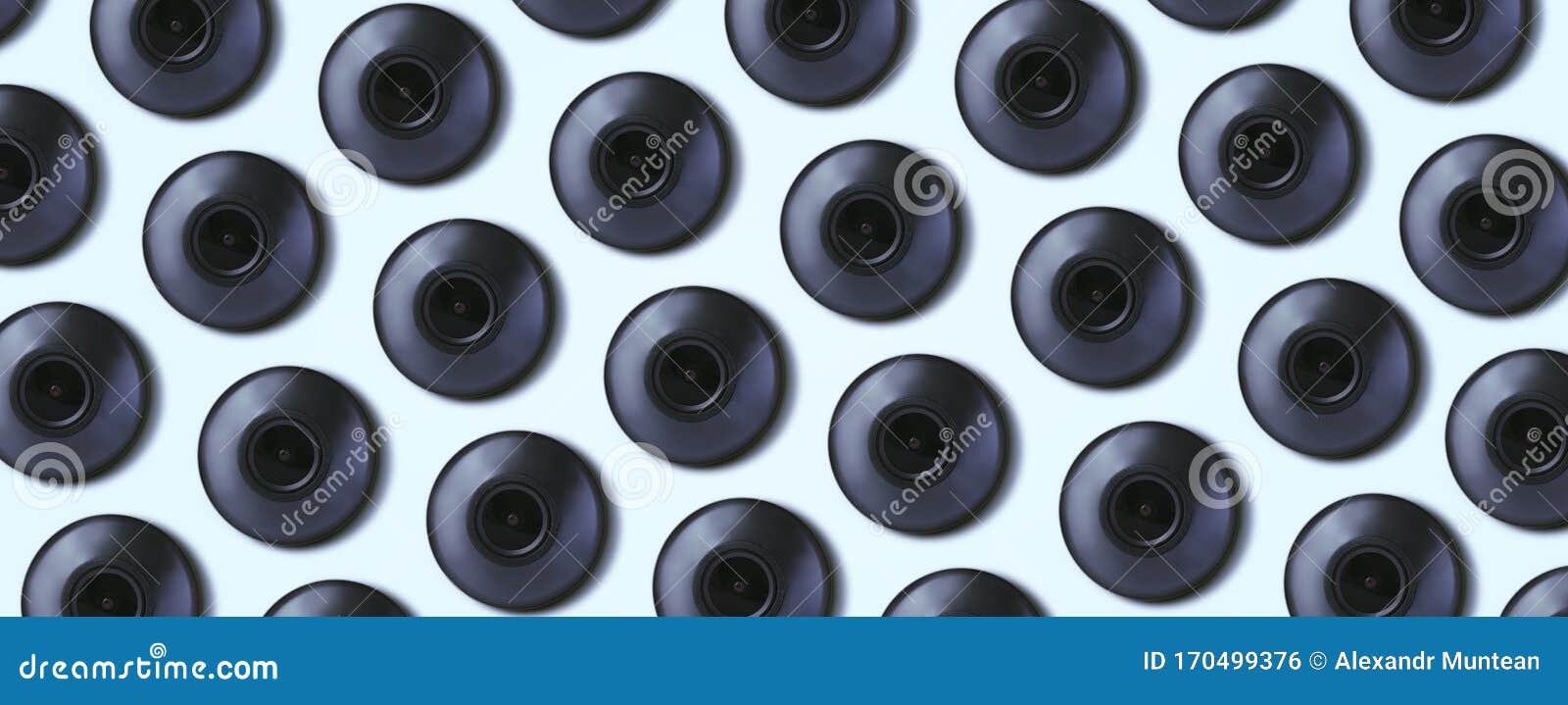 Security Camera Panoramic Pattern Stock Photo - Image of property, lens ...