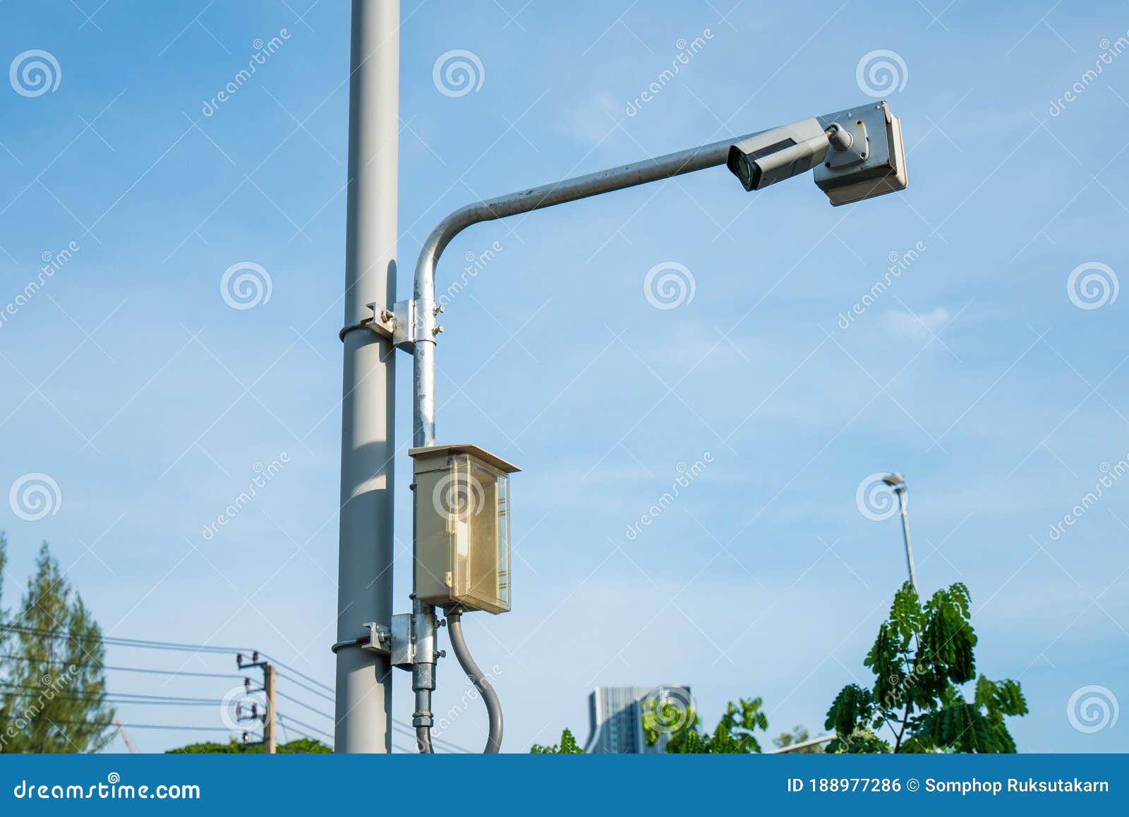 Security Camera in the Park Powered by Solar Energy,Security of Solar ...