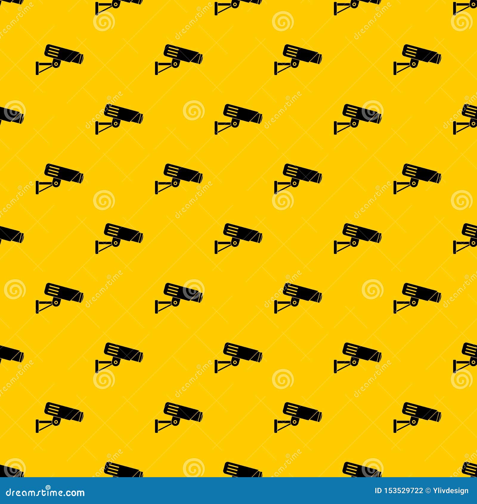Security Camera Pattern Vector Stock Vector - Illustration of lens ...