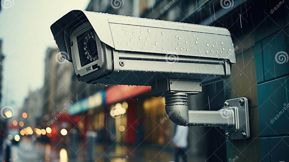 Security Camera Private Property Protection Stock Photo - Image of ...