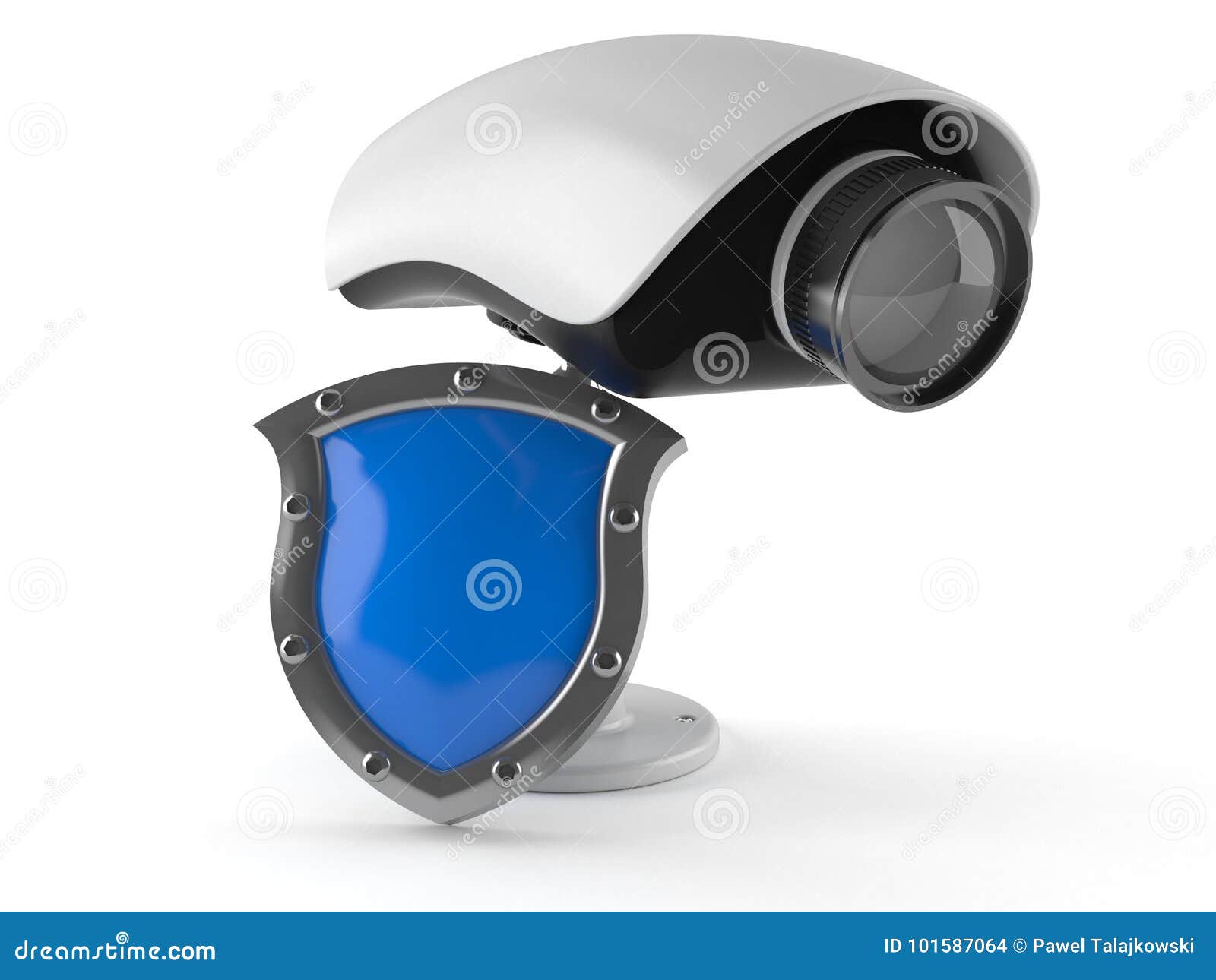 Security Camera with Protective Shield Stock Illustration ...