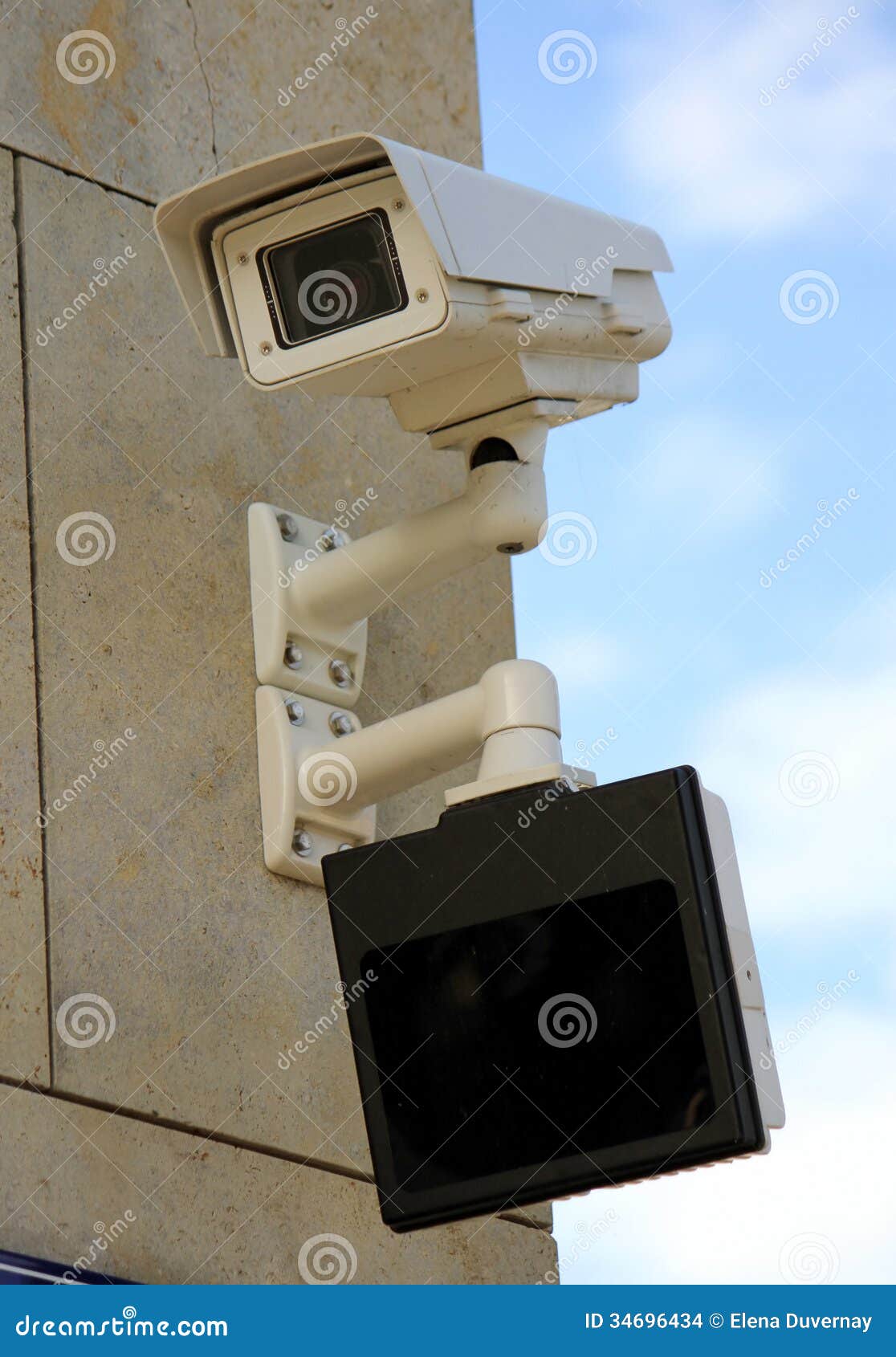 Security Camera and Screen Under Stock Photo - Image of monitoring ...