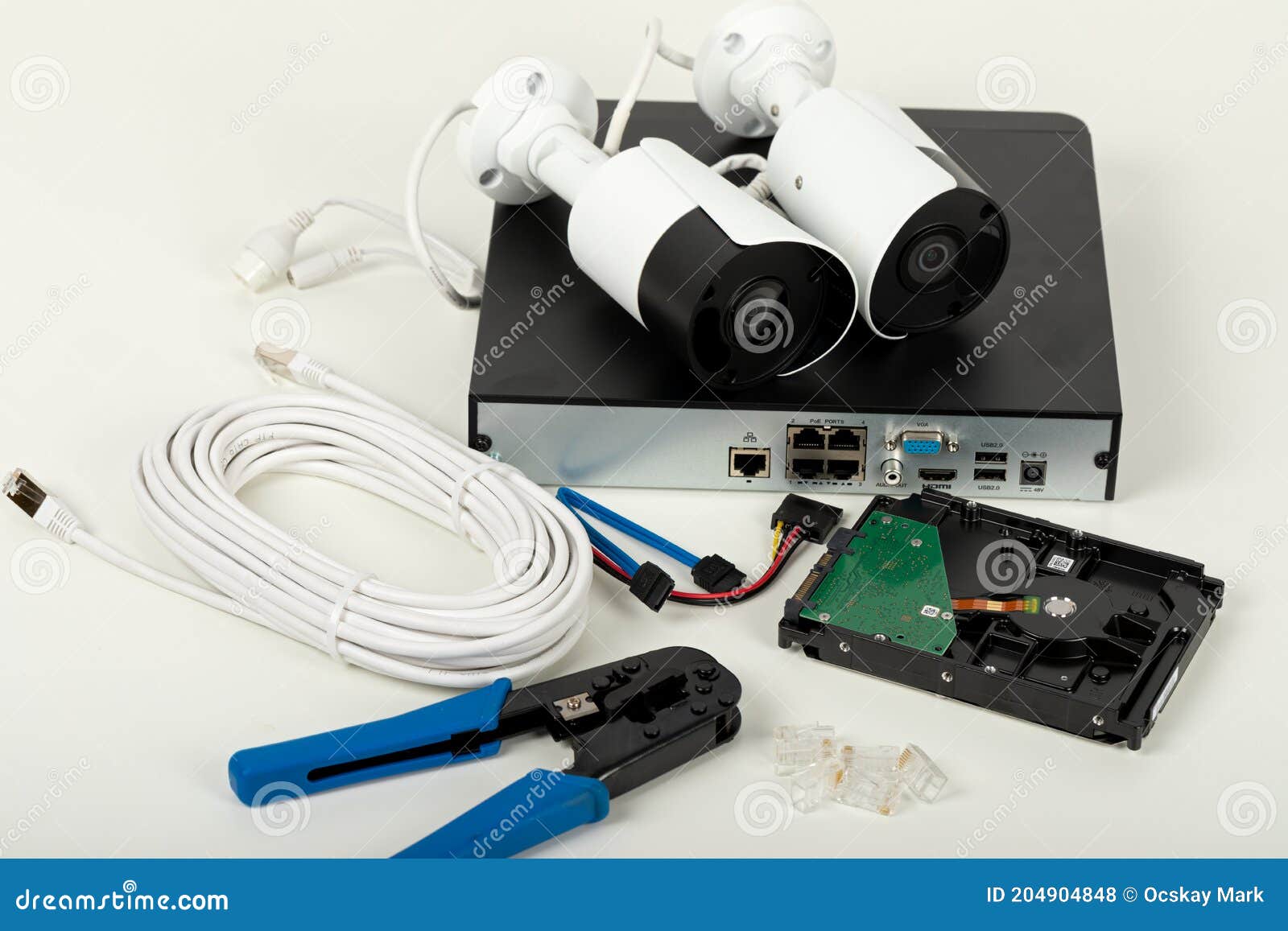 Security camera setup stock photo. Image of control - 204904848