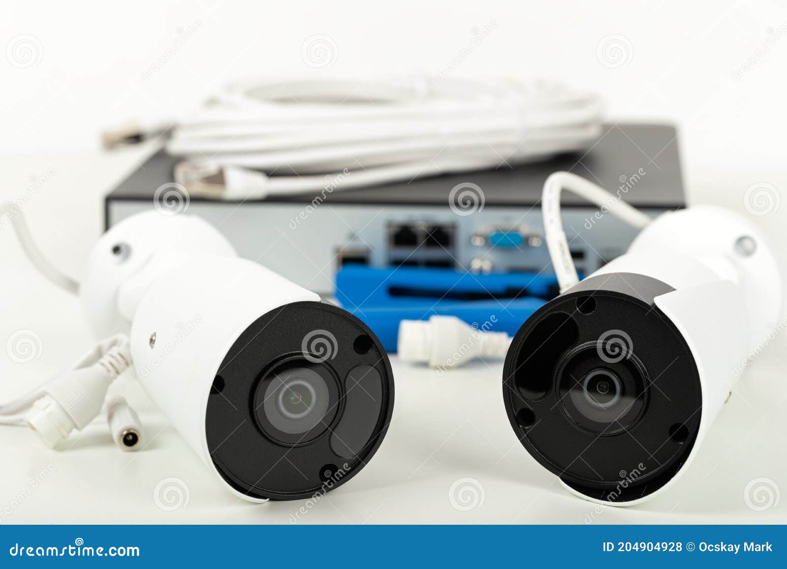 Security camera setup stock photo. Image of precaution - 204904928